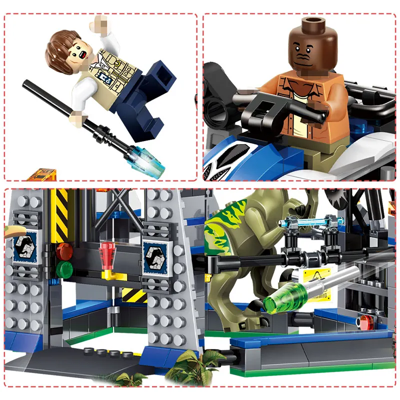Jurassic World 2 Blocks Jurassic Park Dinosaur Transport Tyrannosaurus ...