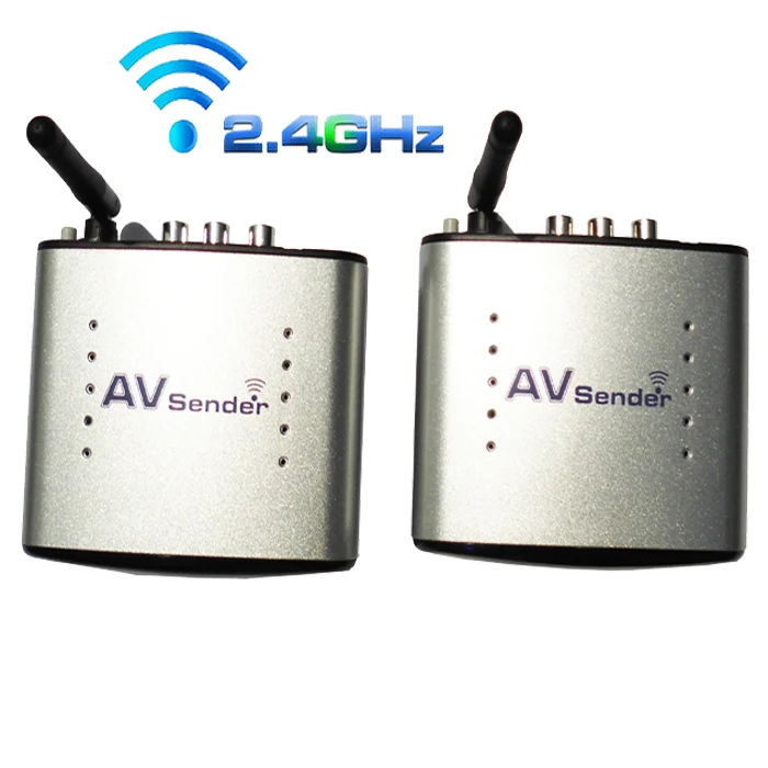 Hot 2.4G Wireless AV Transmitter & Receiver Audio Video sender TV ...