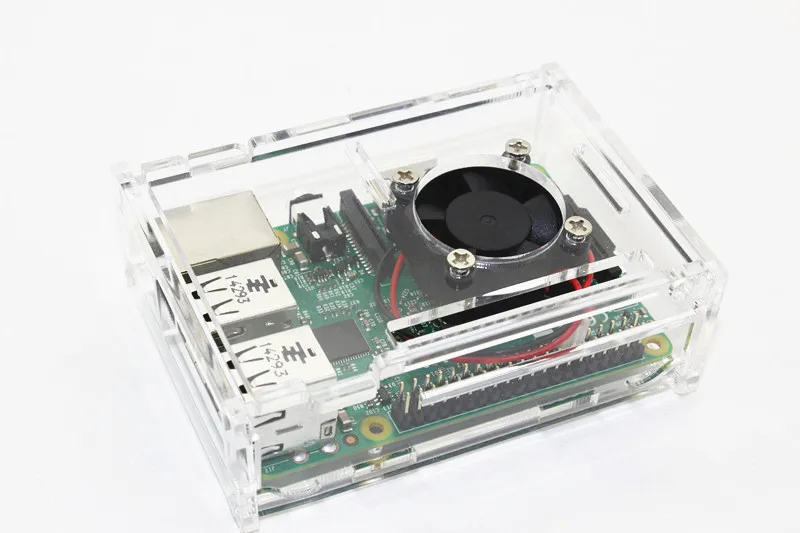 Raspberry Pi 3 diy Transparent Clear Case Enclosure Box with Cooling ...