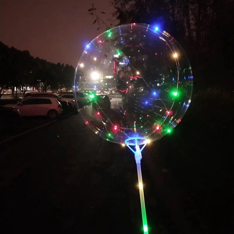 10pcs Creative Led Air Balloon Lights Flasher Wave Ball Helium Balloons ...