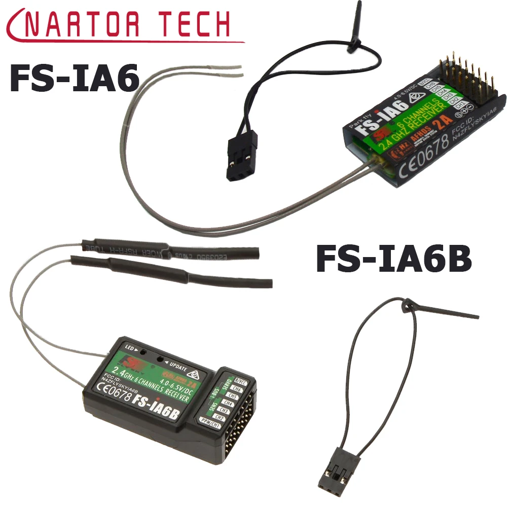 FS IA6/FS IA6B/FS IA10B 6CH 2.4 グラムデュアルアンテナ Rc レシーバー Flysky FS I6 FSI6 ...