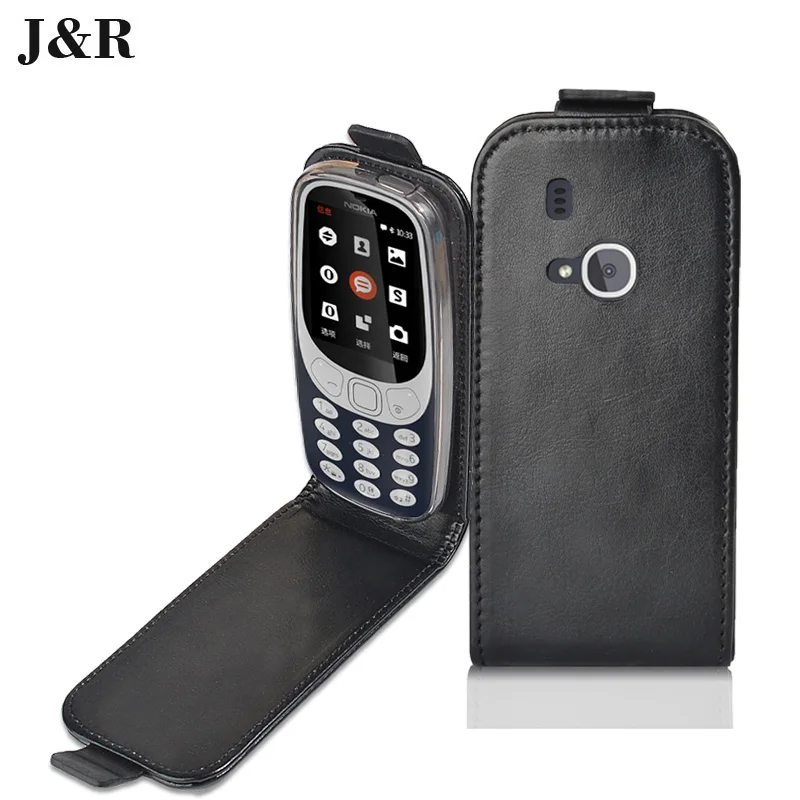 For Nokia 3310 2017 Case Luxury Pu Leather Back Cover For Nokia 3310