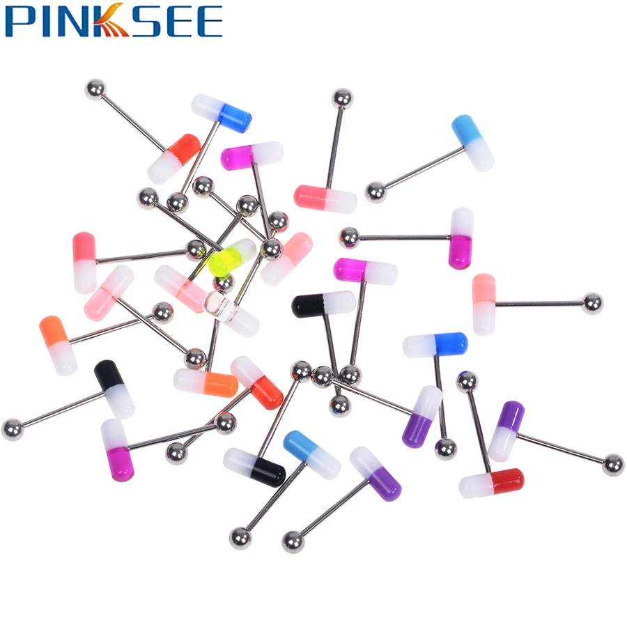 Tongue Piercing Rings Pill