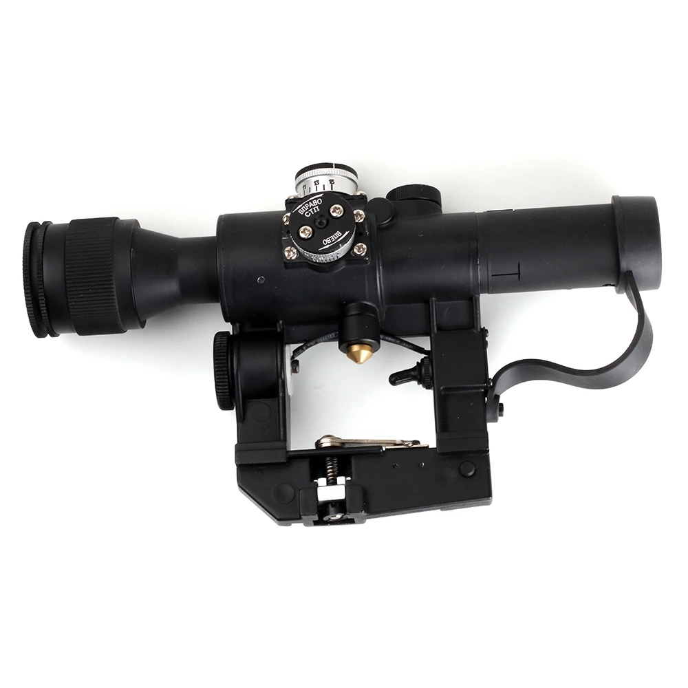Tactical Red Illuminated 4x24 Pso 1 Type Scope For Dragonov Svd Ak Riflescope Sniper Rifle
