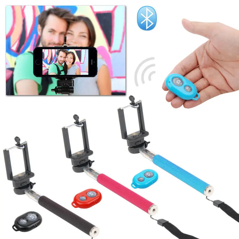 Extendable Self Portrait Selfie Stick Handheld Monopod Wireless