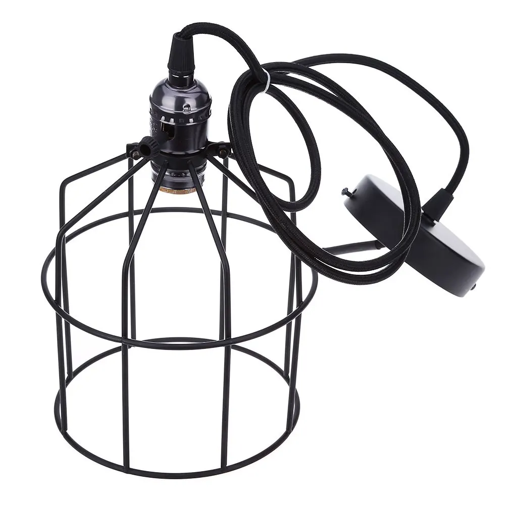 Special Design Vintage Industrial Hanging Light Pendant Cage Wire Lamp ...