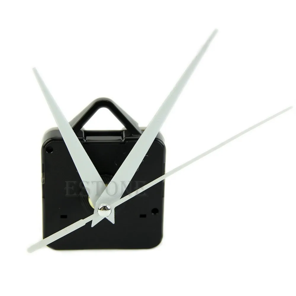 Black Quartz Wall Clock White Hands Movement Mechanism DIY Repair Tool ...