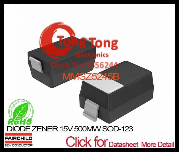 MMSZ5245B DIODE ZENER 15V 500MW SOD 123 MMSZ5245B 5245 MMSZ5245 5245B Z5245 SZ5245|zener diode ...