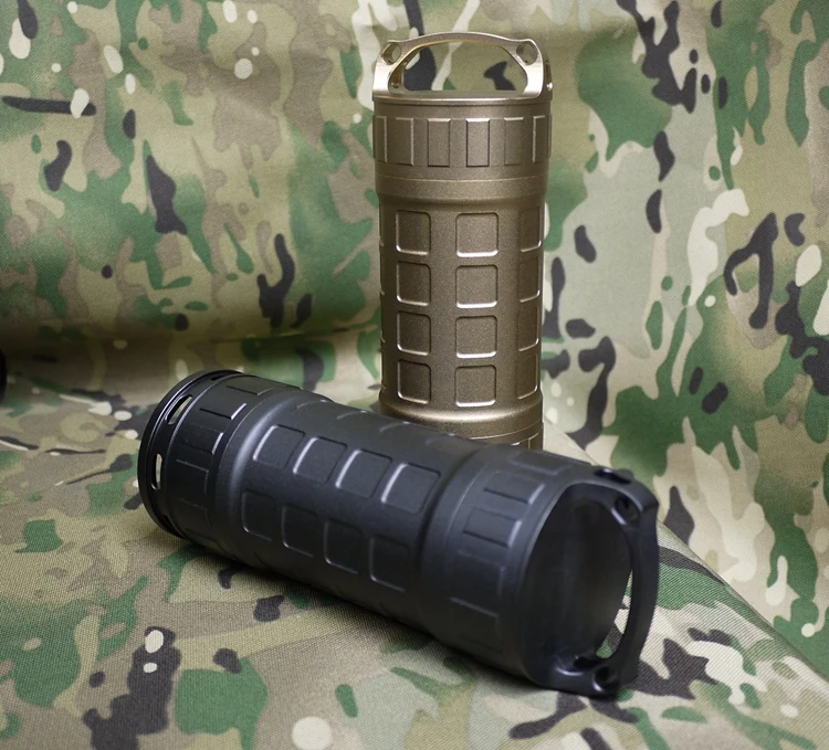 Survival Aviation Aluminum Waterproof Capsule Seal bottle Protect Cup ...