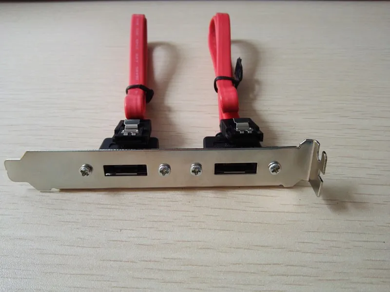 Pc Desktop Computer Internal To External Double Port Sata To Esata 7pin Adapter Data Cable Cord