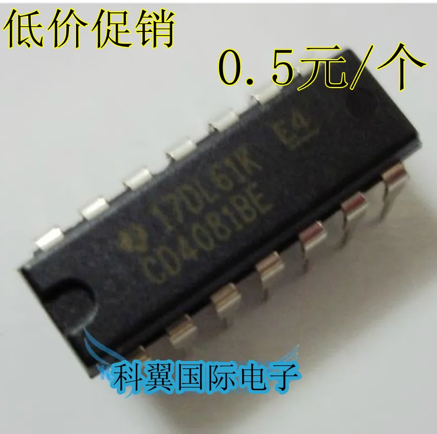 20pcs/lot Line CD4081 CD4081 / HCF4081 / HEF4081 Quad 2 input AND gate DIP 14 new original|gate ...