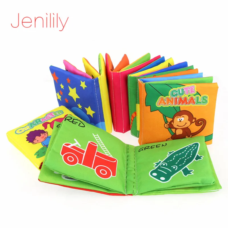 Baby-Cloth-Books-Learning-Education-Cloth-Fabric-Animal-Fruit-Cognitive ...