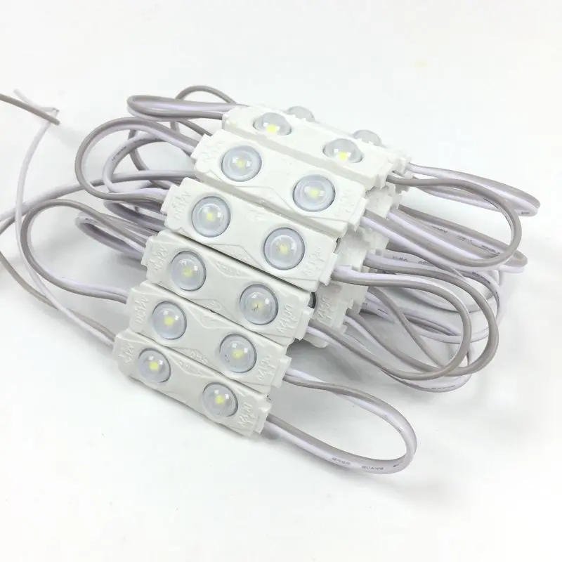 20pcs Dc 12v 1.2w 2835 Smd 2 Injection Led Module Cool White Waterproof ...