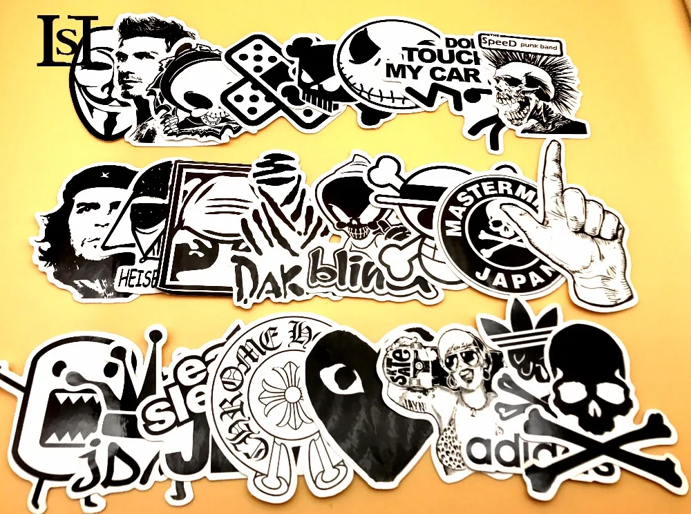 LST-24-Pcs-lot-different-Sticker-Decal-For-Phone-Car-Laptop-Bicycle ...