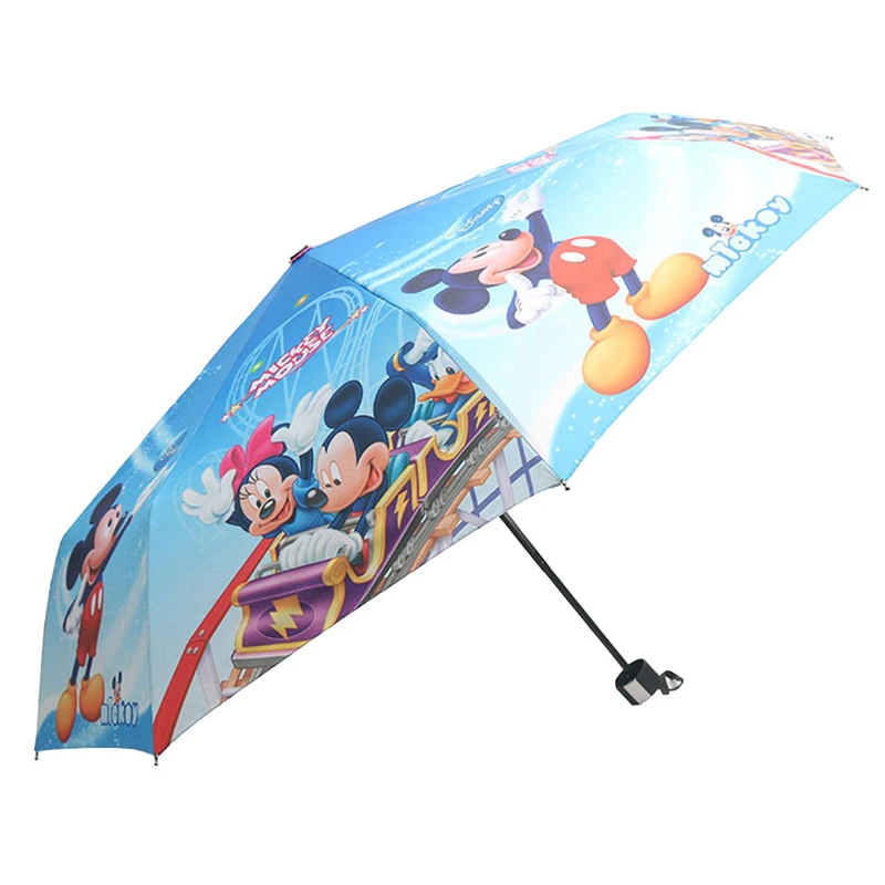 Disney cartoon Minnie Mickey Mouse Rain and rain dual use three fold ...