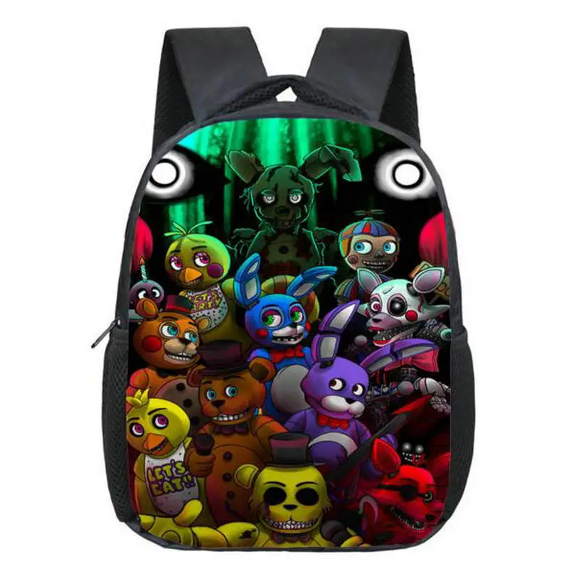 Boys Cartoon Backpacks Children School Bags FNAF Kindergarten Backpack ...