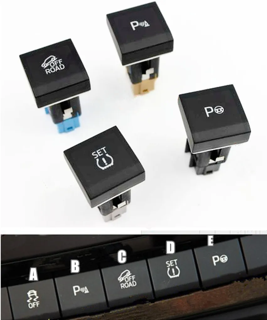 Tire pressure warning switch OFFRoad Switch ESP OFF switch OPS Parking ...