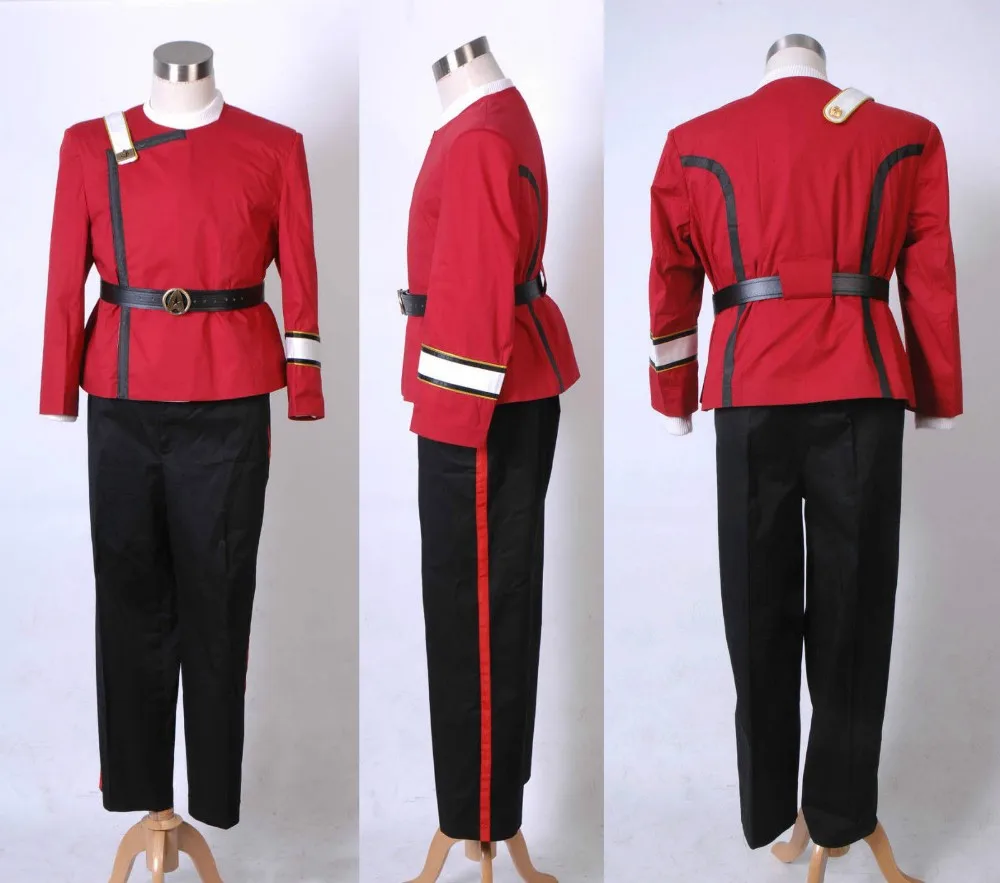 Star Trek Wrath of Khan Starfleet Captain Kirk WOK Uniform Cosplay ...