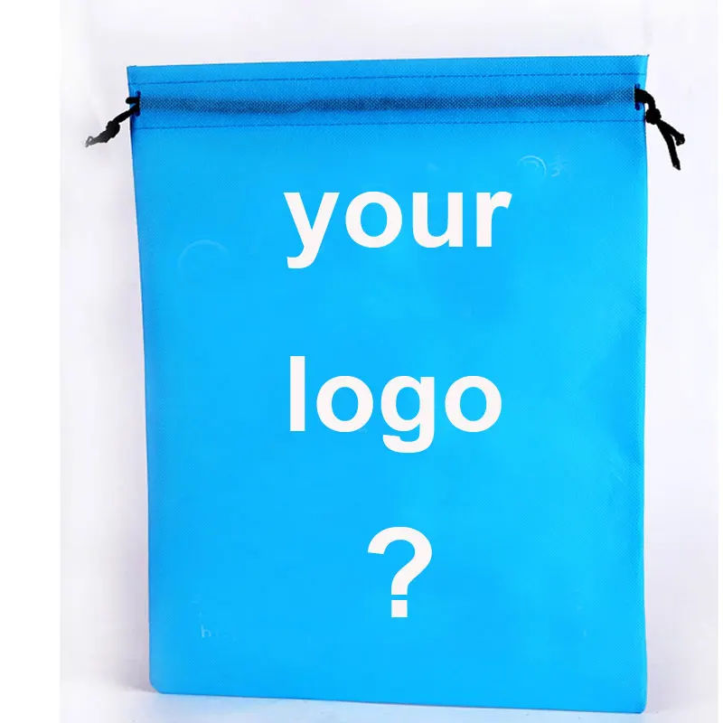 200pcs 50 60 Shipping Cost Custom String Bag Non Woven Drawstring Bag