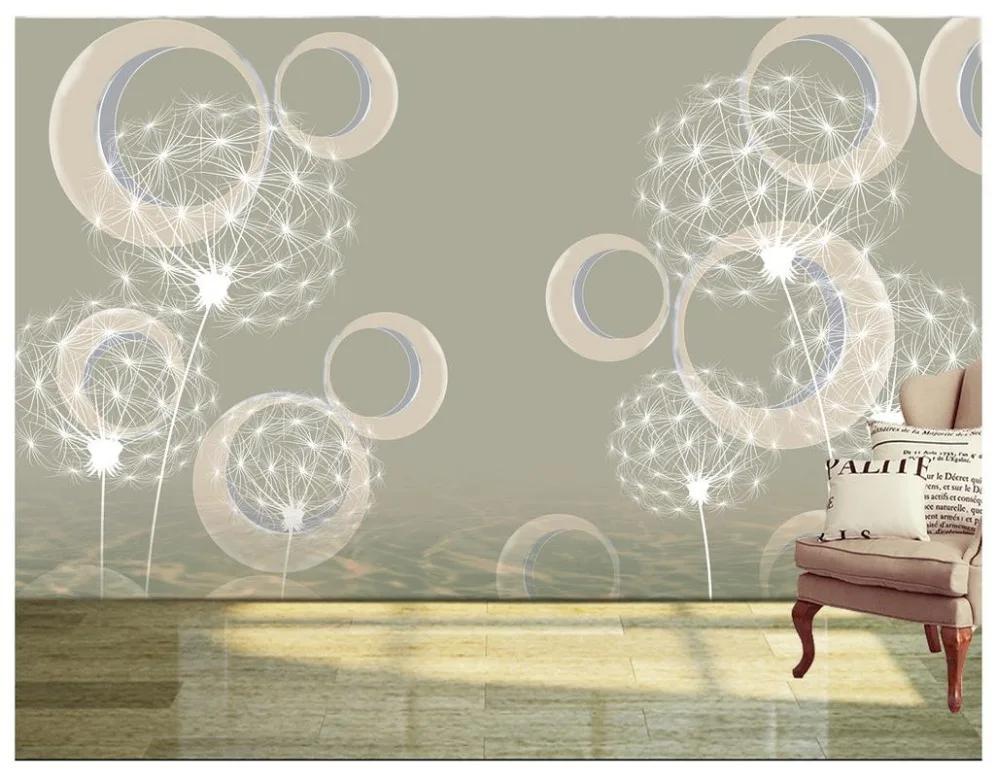 Custom 3d wallpaper for walls 3 d wall murals Flower wallpaper 3D ball ...