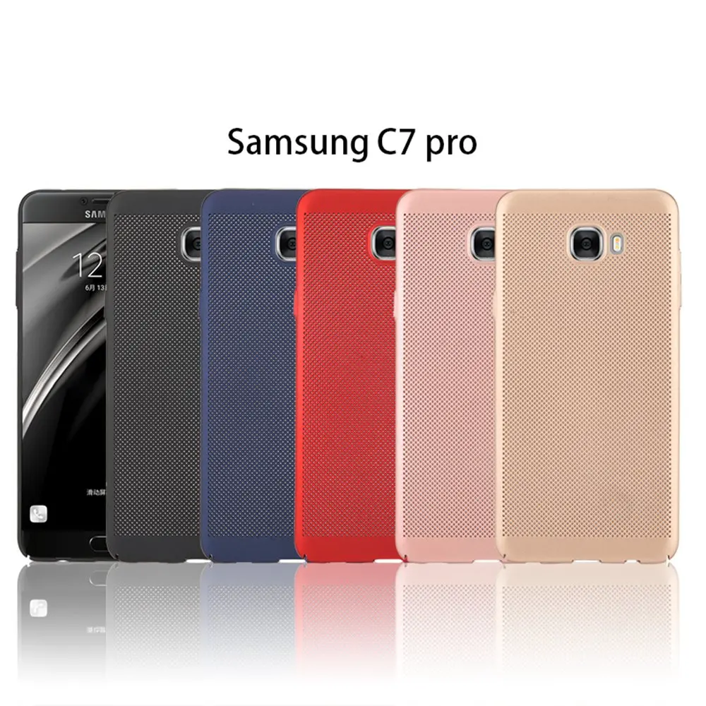 BONVAN Ultra Thin Luxury pc Heat Dissipation Back Cover For samsung C7 ...