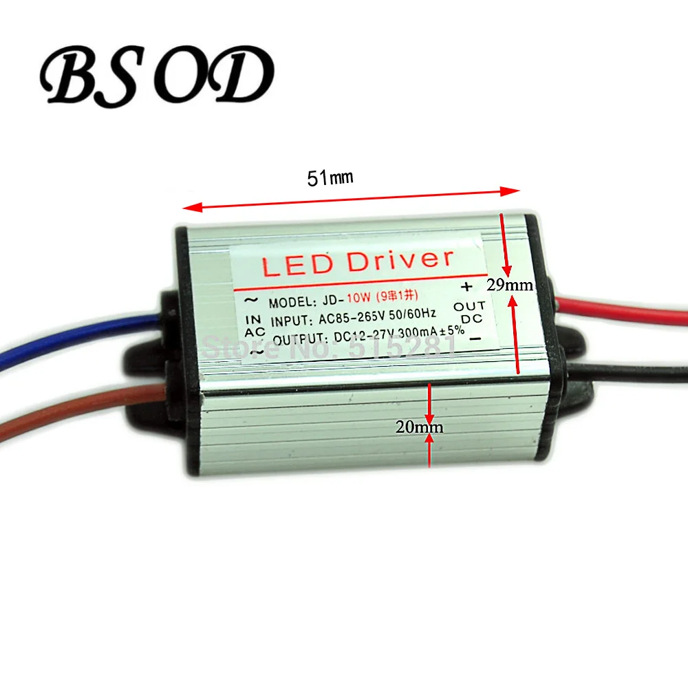 LED Driver 10W ( 9 series 1parallel) and ( 3series 3parallel) Power ...