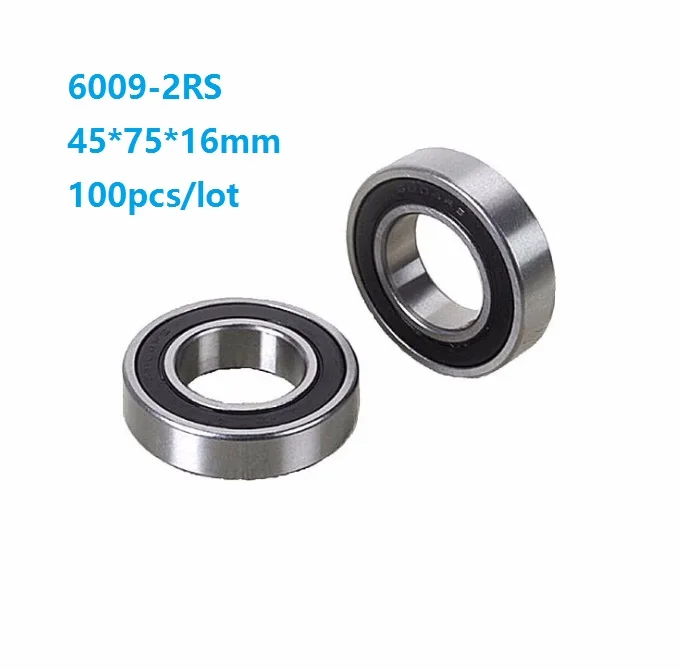 100pcs-lot-45x75x16mm-6009RS-6009-2RS-6009-2RS-ball-bearings-45-75-16mm ...