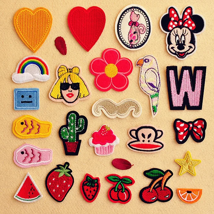 Patchcloth novos das crianças dos desenhos animados roupas decoração ...