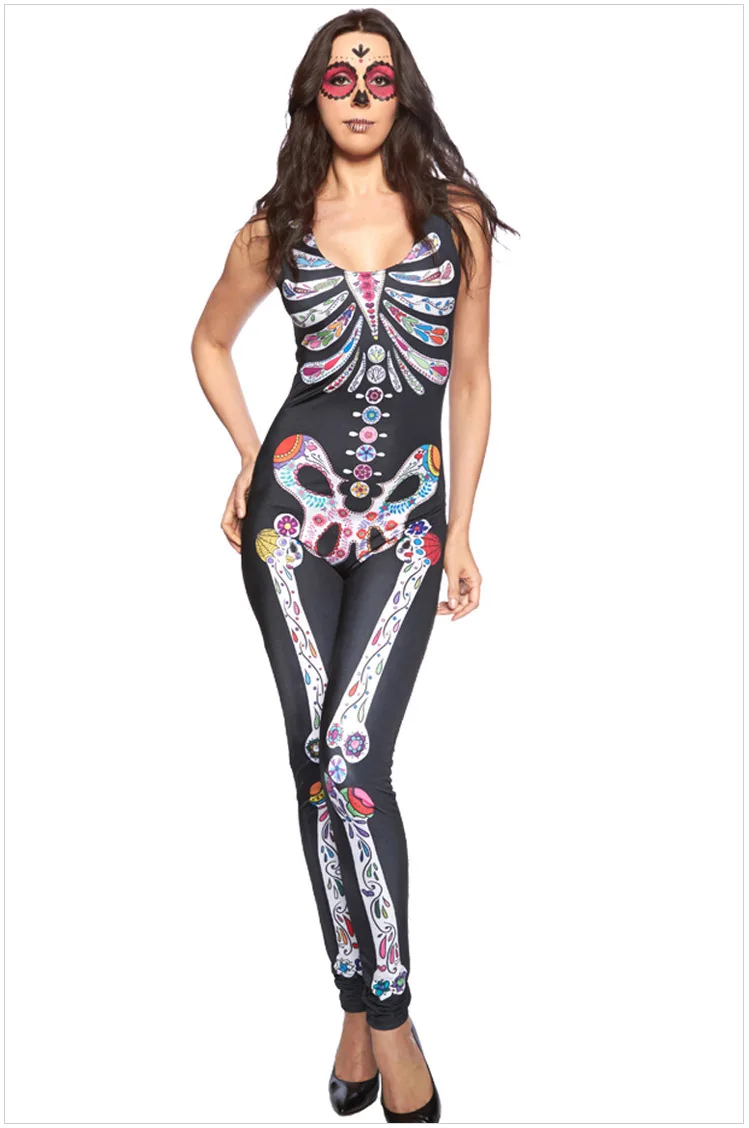 Sexy Sugar Skull Halloween Costume