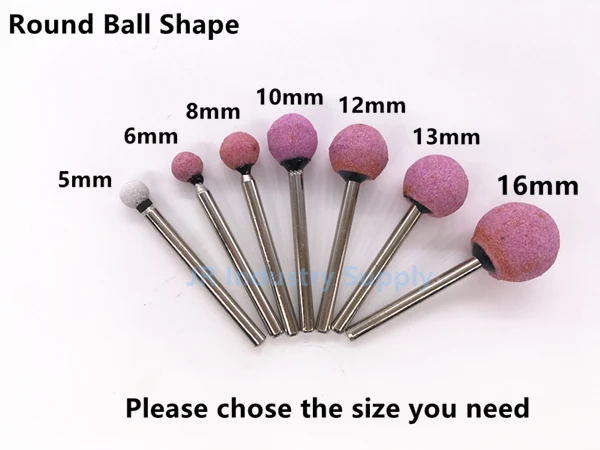 Aliexpress.com : Buy Jrealmer Round Ball Abrasive Mounted Stone For ...