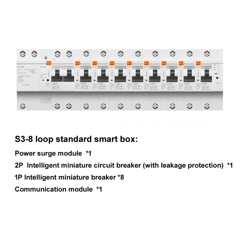 AC Power Distribution Box Short circuit Protection and Overload ...