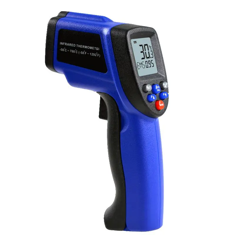12:1 Digital IR Thermometer Pyrometer -50~700 Degree Handheld Non ...