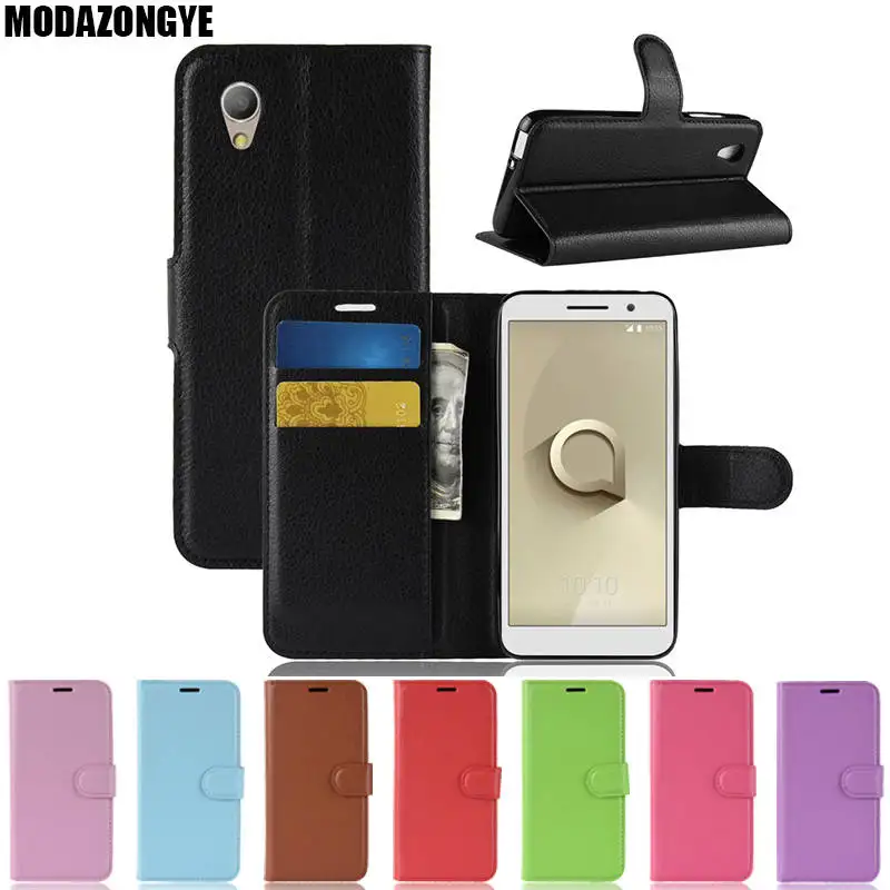 Alcatel 1 Case 5.0 inch Wallet PU Leather Back Cover Phone Case Alcatel ...