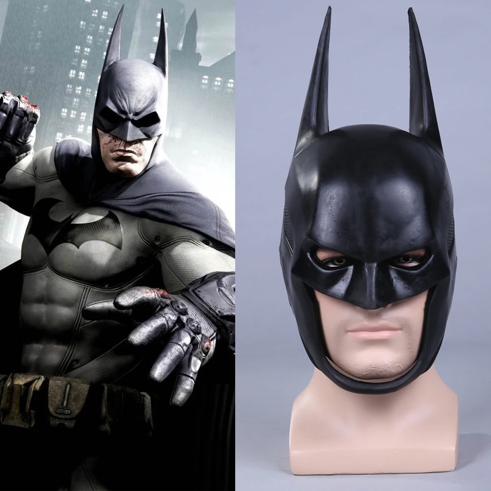 Movie Batman Arkham Knight Bat Helmet Superman Bruce Wayne Cosplay Mask ...