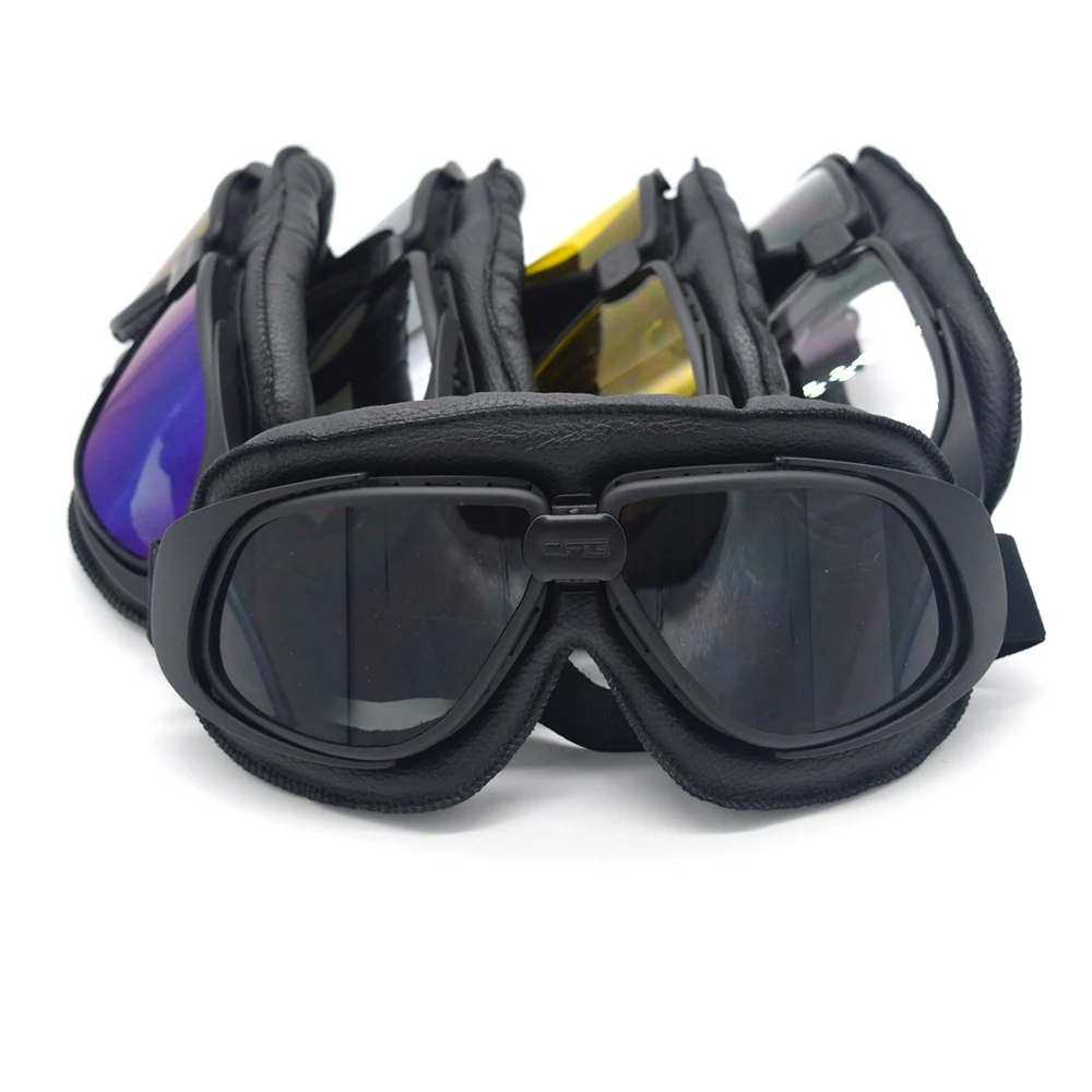Motorcycle-Goggle-Motocross-Helmet-Goggles-Vintage-Pilot-for-Motorcycle ...