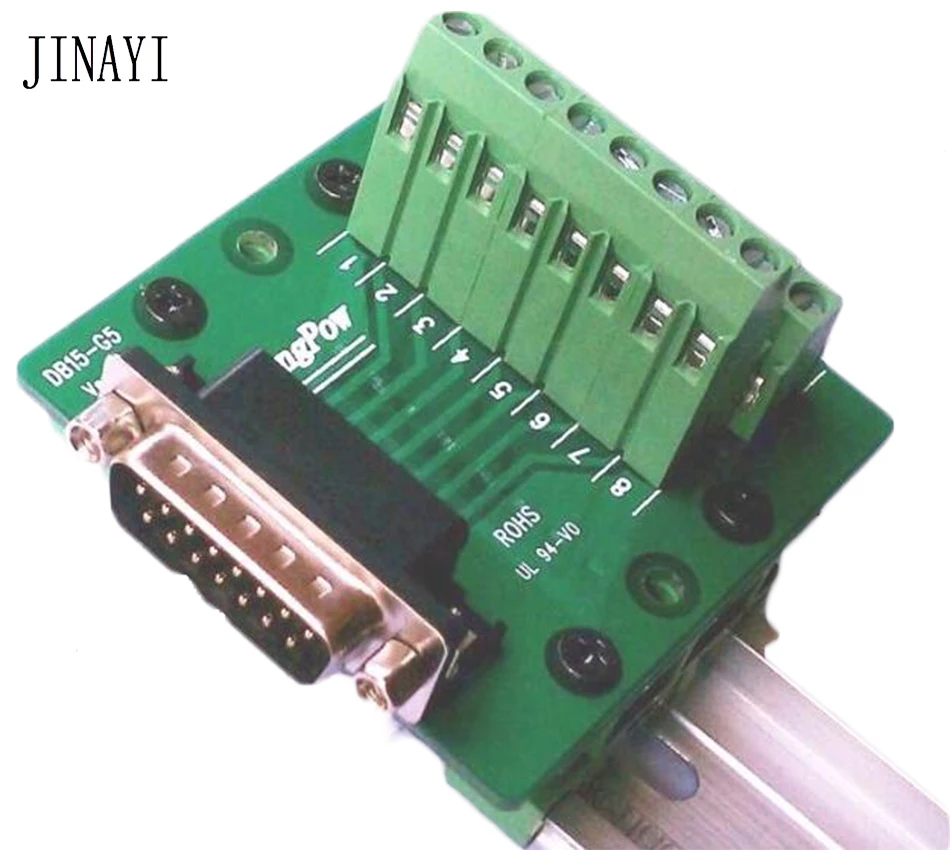Db15 D Sub 15 Pin Female Male Signals Terminal Pcb Breakout Board