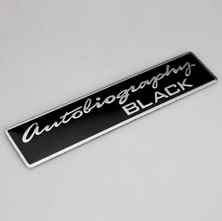 Auto Car Aluminum Autobiography Black Emblem Badge Sticker for Range ...