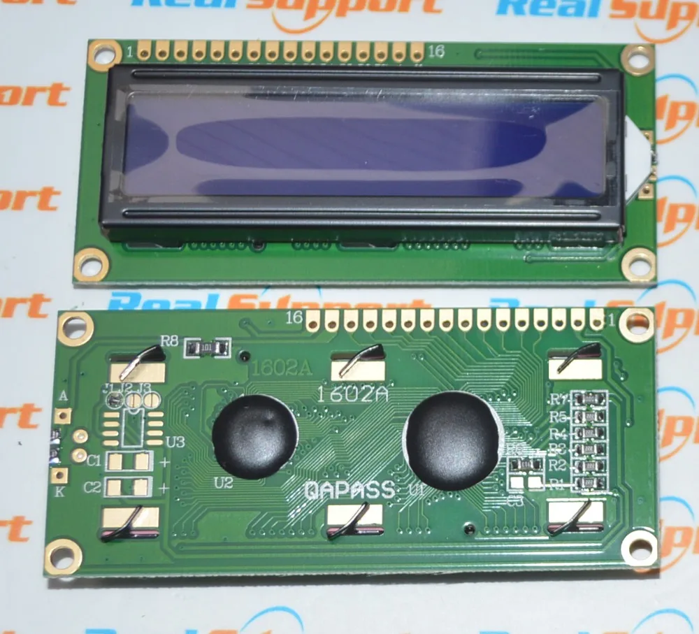 1602A 5V Blue Backlight White Character 16*2 Lines White Character LCD ... 1602A 5V Blue Backlight White Character 16*2 Lines White Character LCD ...
