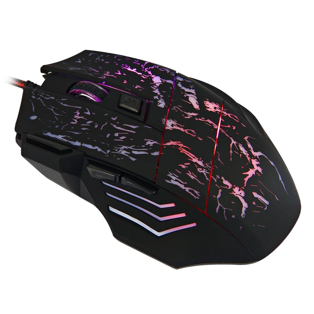 1.5m 7 Buttons USB Wired Mouse Optical Gaming Mice with Cable 3200DPI ...