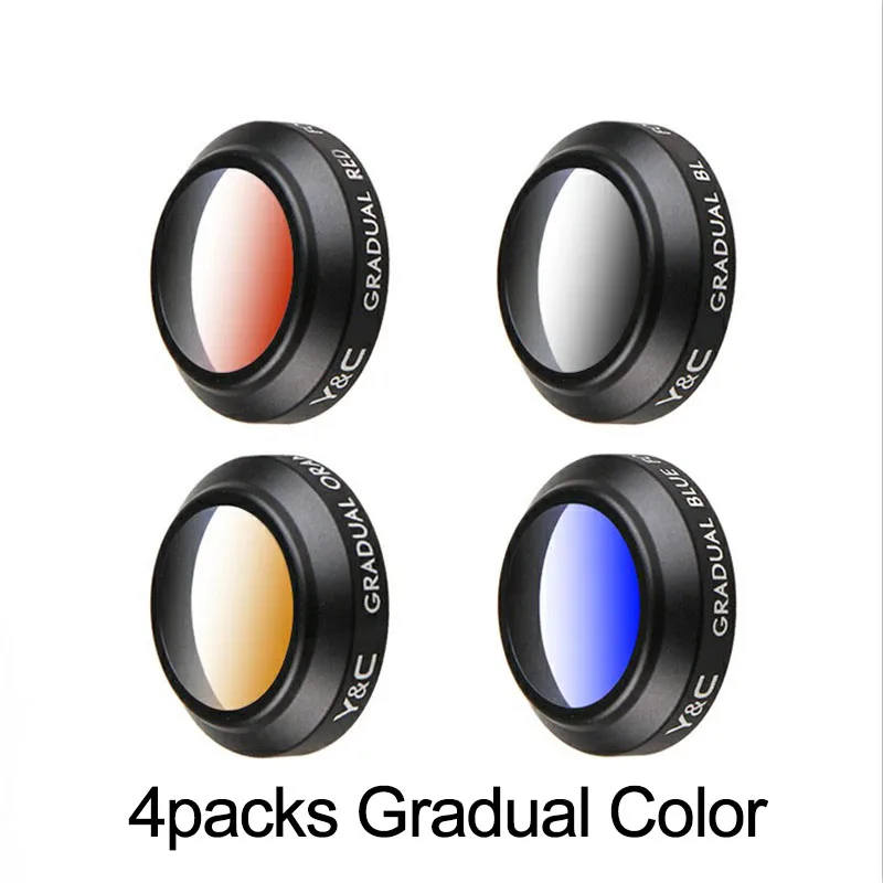 DJI Mavic Pro Platinum Gradual Blue Orange Gray Red GND Lens Filter for ...