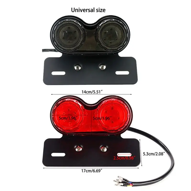 Universal Custom Round Motor Motorcycle Tail Light and Indicators Lamp ...
