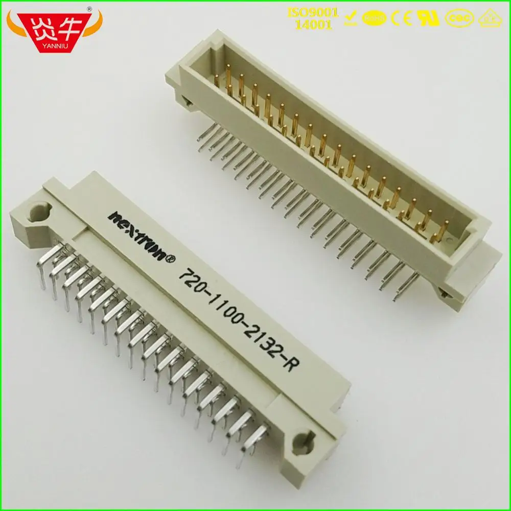 50Pcs 232 DIN41612 DIN CONNECTOR 710-1100-2132-R 2*16P 32PIN MALE RIGHT ...