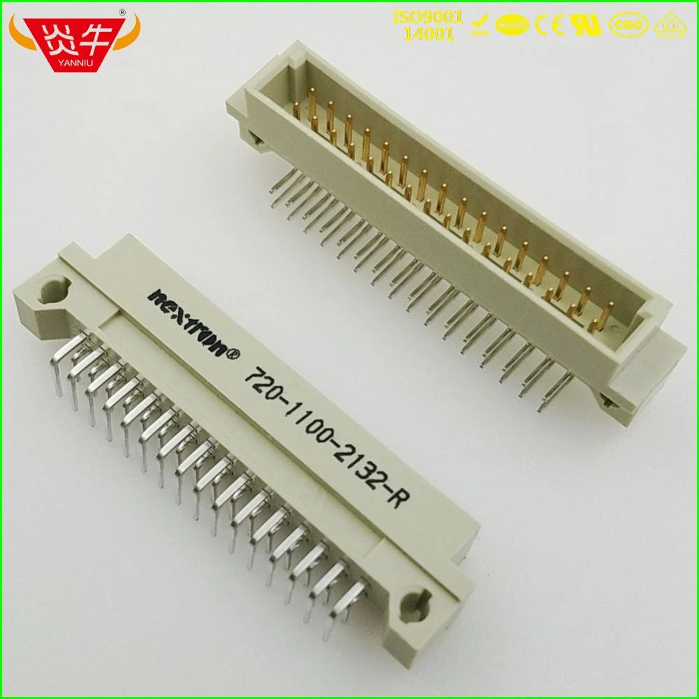 50pcs 232 Din41612 Din Connector 710-1100-2132-r 2*16p 32pin Male Right ...