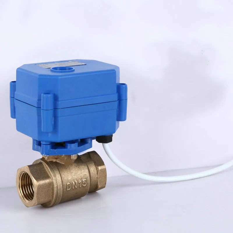 Motorized Ball Valve Dn15-dn32 Three Line Two Way Control Electrical ...