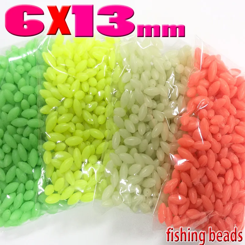 Fishing Beads Sea Soft Lure Beads Size:6mm*13mm Quantity:600pcs/lot ...