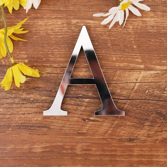 Mirrored Alphabet Letters Freestanding