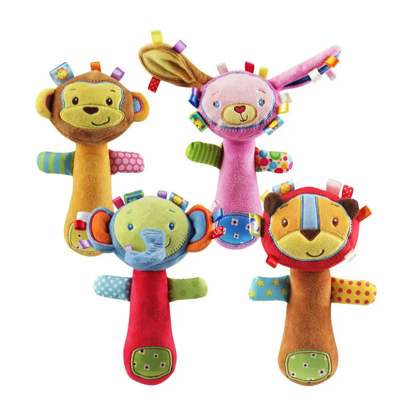 Soft Toy Musical Baby Rattle Handbells Bells Toys Developmental Bed ...