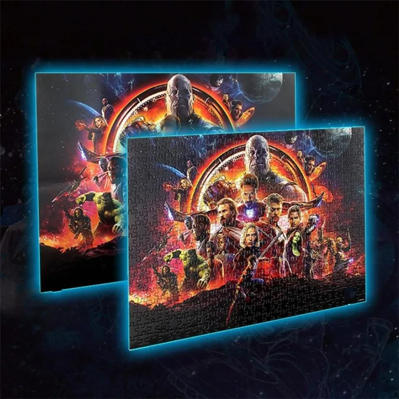 New Marvel Avengers 100 500 Piece Puzzles Paper Adult Puzzle For Kids ...