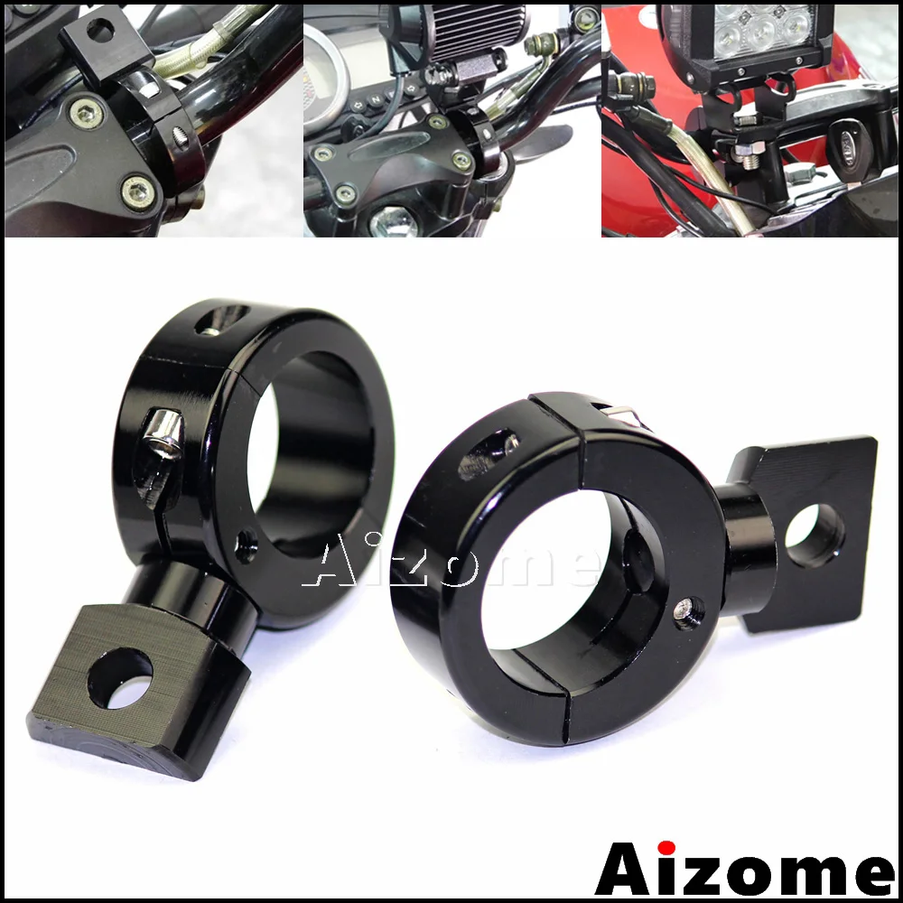 Motorcycle Auxiliary Headlight Clamp | Fog Light Bracket Spotlight ...