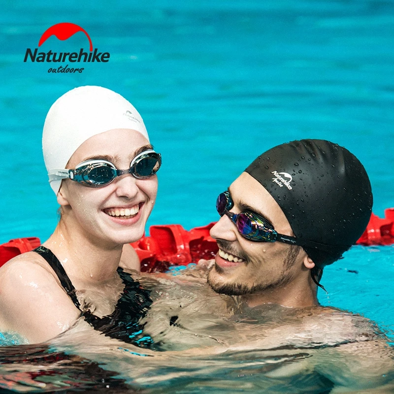 Men Women Non Slip Silicone Solid Swim Cap Adult Aqua Sports Swimming ...